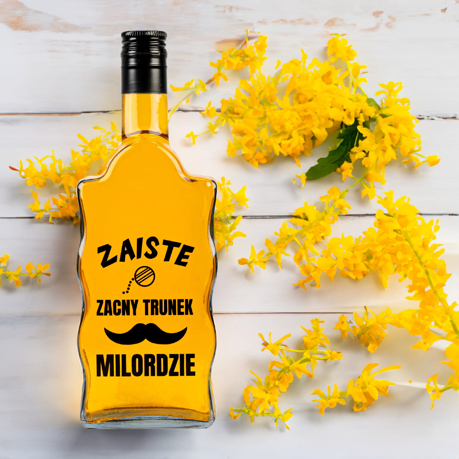 Butelka FALA 500 ml - z nadrukiem ZAISTE ZACNY TRUNEK MILORDZIE na ...